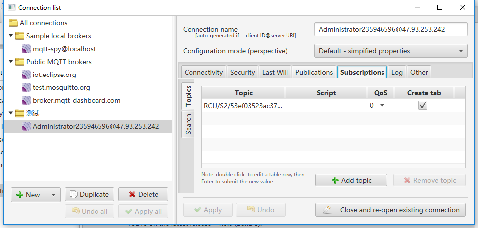 Mqtt客户端调试工具以及源码下载亲测通过mqtt Spy 计算机代码，编程代码下载