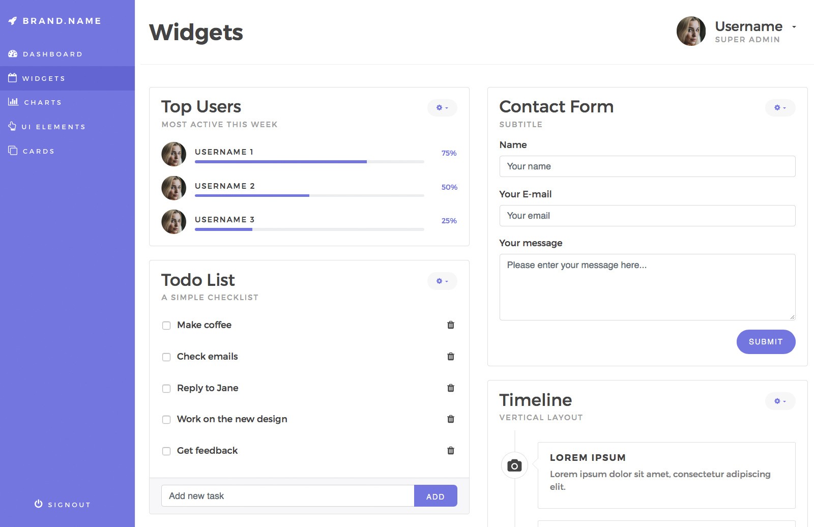 免费后台管理仪表盘网站模板 Bootstrap 4 Admin Dashboard Template 计算机代码,编程代码下载